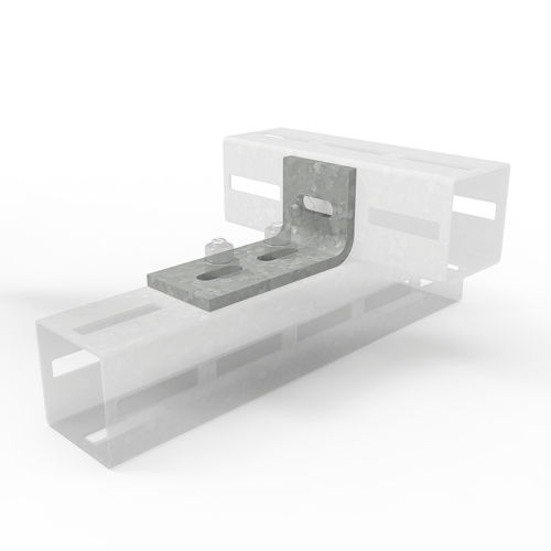 TekSpan® 3-Hole Angle Bracket Cross Mount For 100mm Profile | TekSpan