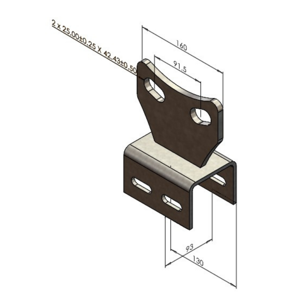 TekSpan® Soporte de brida horizontal DN150-DN300 | TekSpan